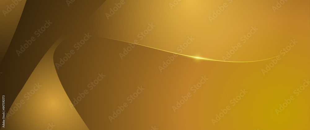 Vector abstract light gold effect, flow line, motion pattern and golden ...