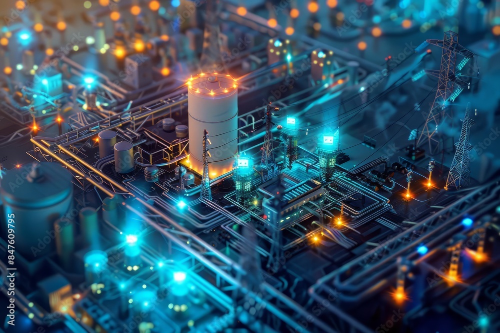 Advanced smart grid technology enabling realtime energy distribution ...