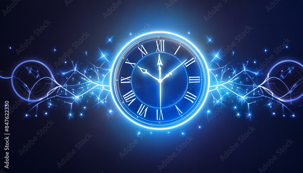 speedometer on red background, time is money concept, clock on the wall ...