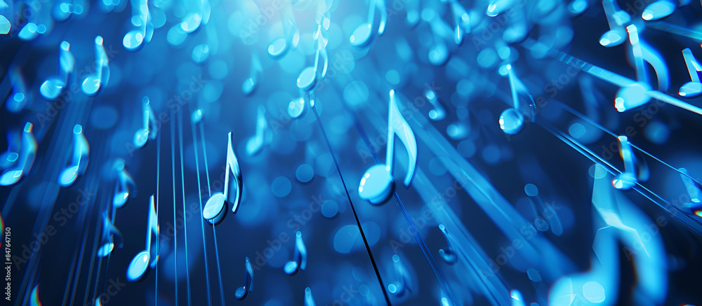 music notes background blue streaming a blue background ."Streaming ...