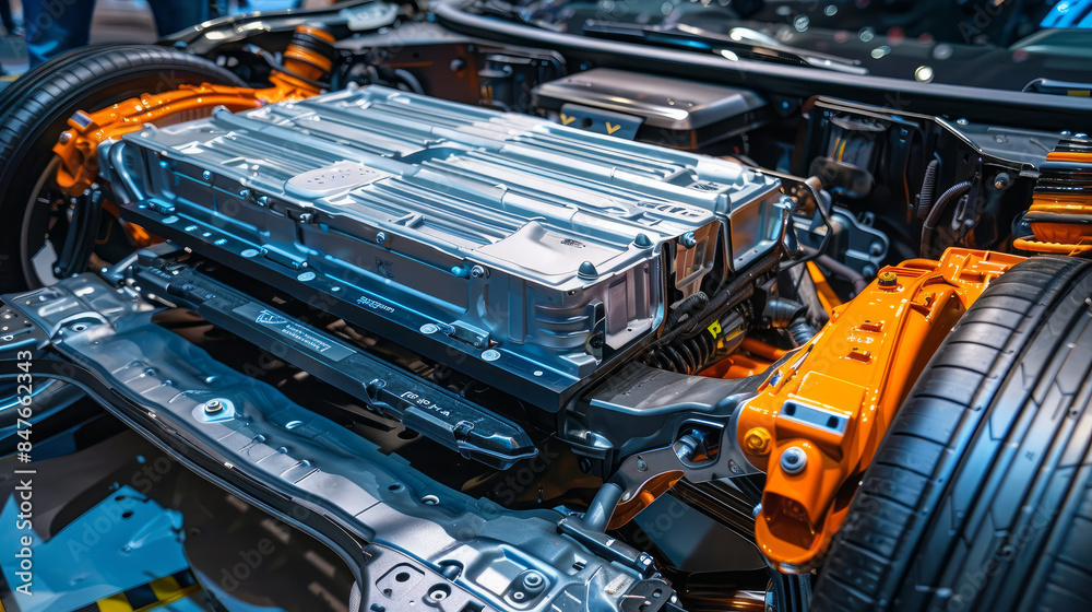 Electric cars store energy in lithium batteries. These batteries are ...