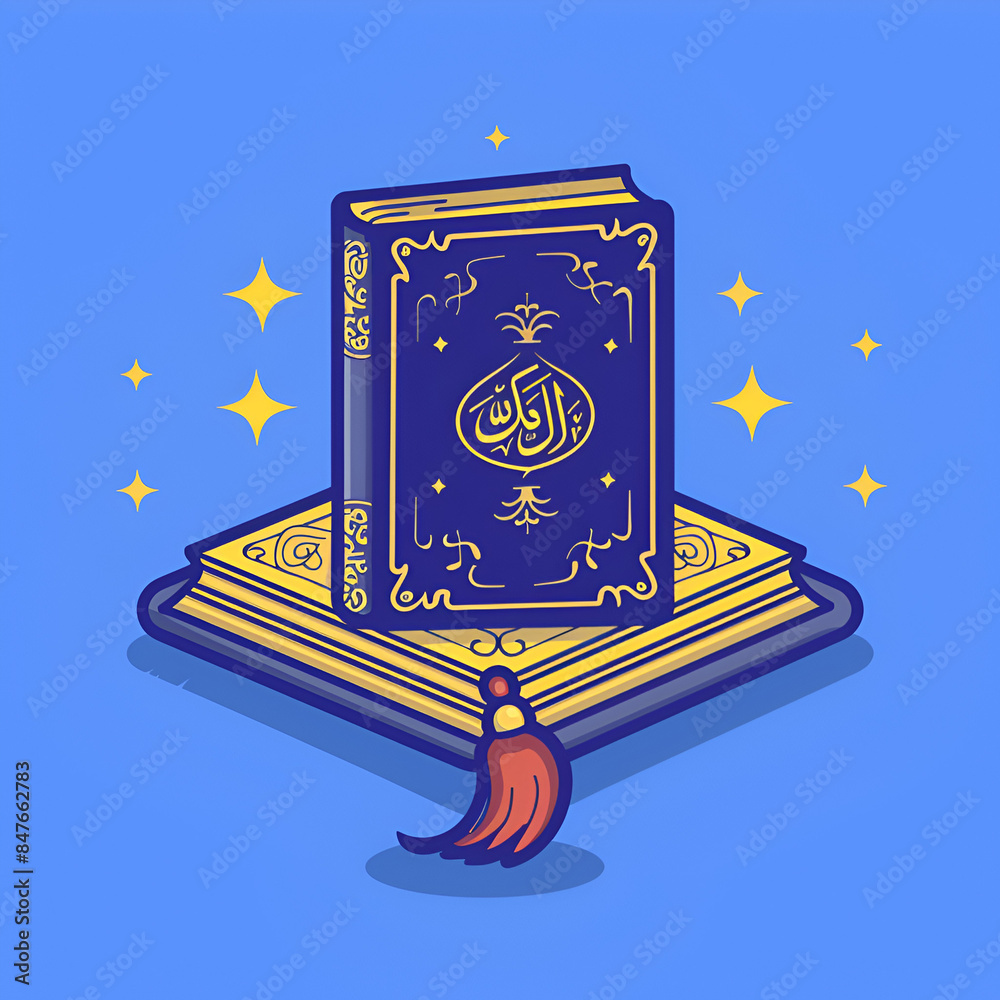 Kuran with Rail Vector color Icon Design, Eid al-Adha or Eid-ul-Kabir ...