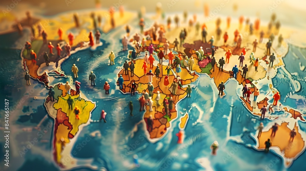 Colorful Illustrated Map of the World Showcasing Continents Countries ...