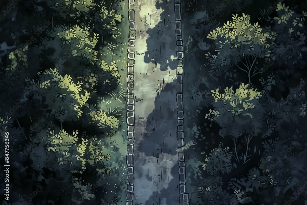 DnD Battlemap Shadow Corridor Battlemap: Mysterious maze for epic ...