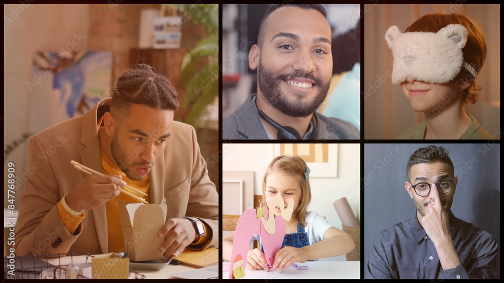 Split Screen Layout Stock Template | Adobe Stock