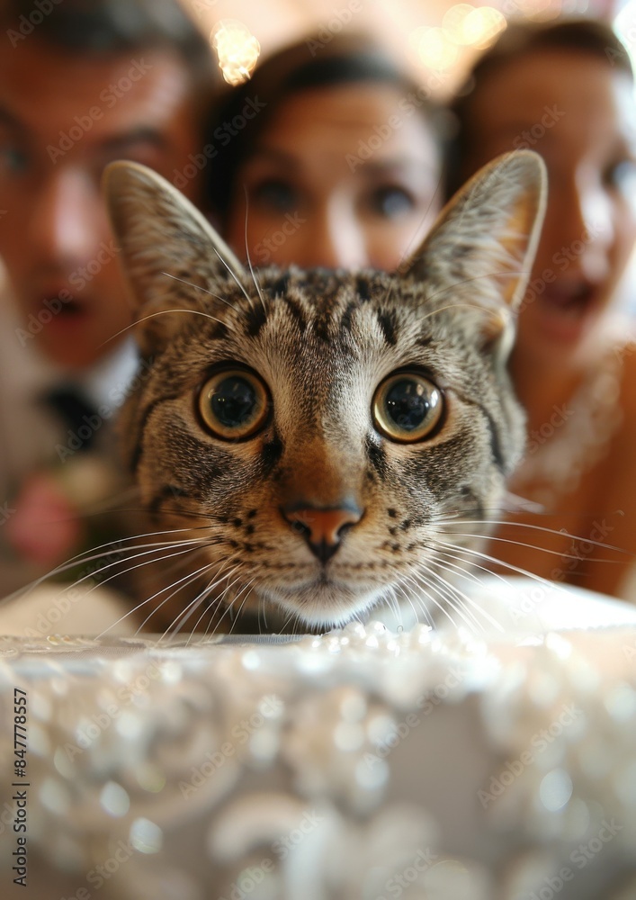 Cat Photobombing: A funny cat photobombing a bride and groom shoot, its ...