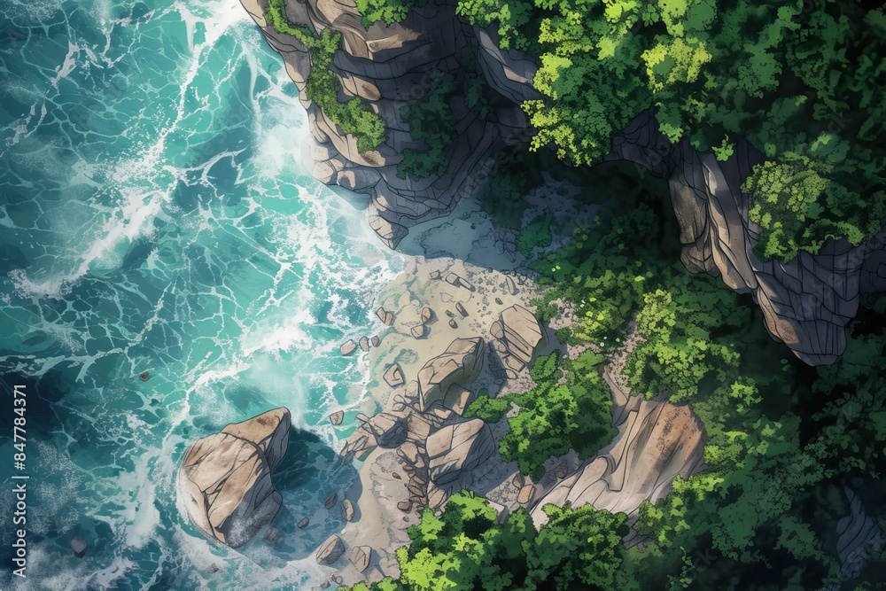 DnD Battlemap Battlemap with windy cliff setting - Dynamic battle map ...