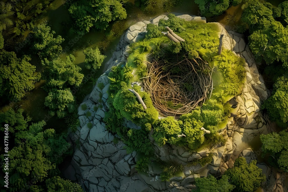 DnD Battlemap Wyvern Nest Battlemap Stylish Aerial View distinctive ...