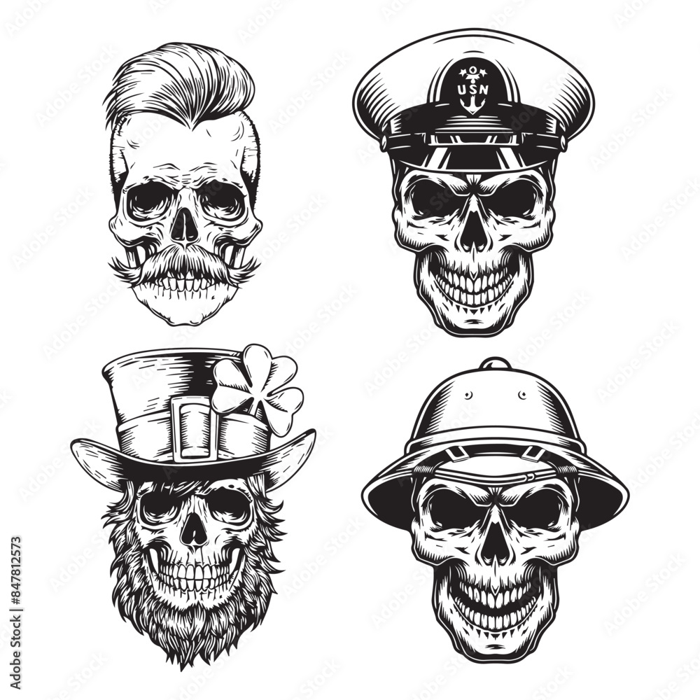 Skull squad, Skull svg, ai, eps, jpeg, Png, dxf, Pdf,Skull Tent T-Shirt ...