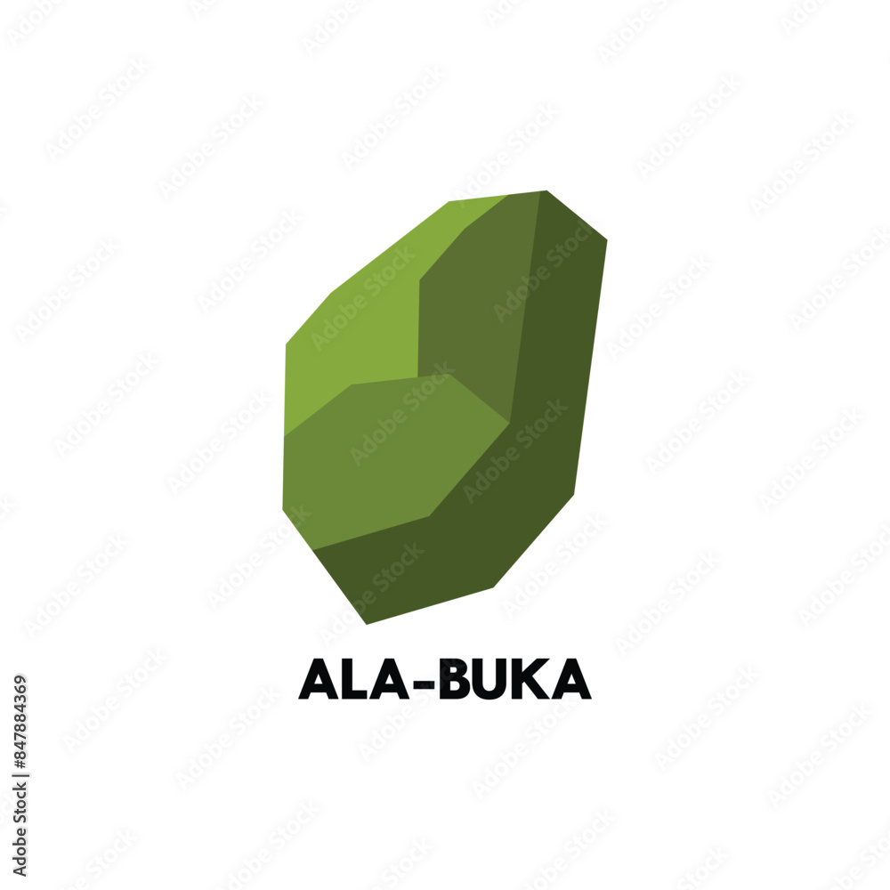 Ala Buka vector world map City illustration. Kyrgyzstan Country ...