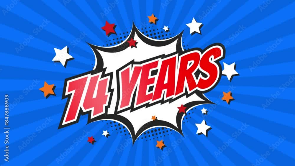 74th seventy-fourth anniversary - 74 seventy-four years birthday ...
