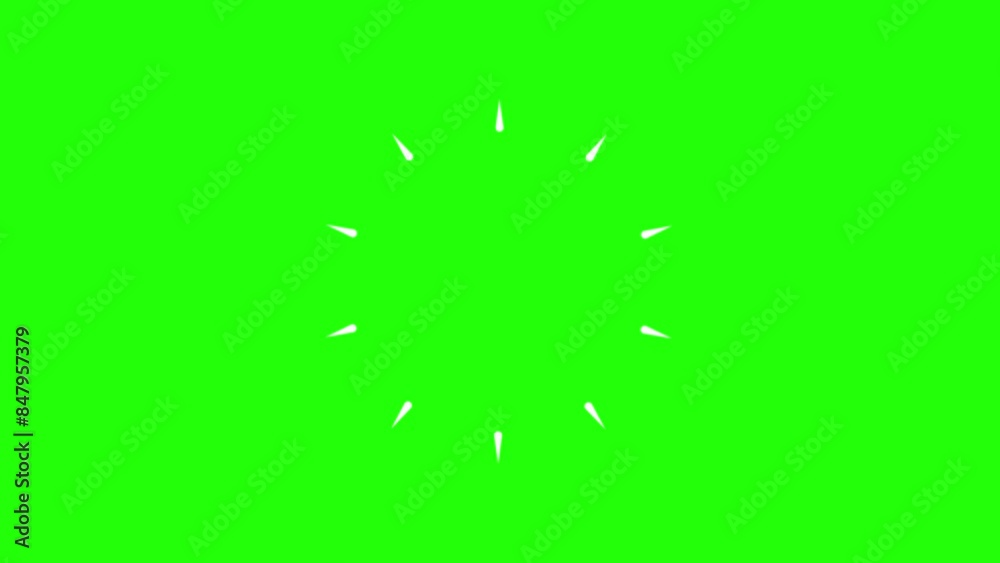 Motion Graphics Elements With Green Screen Elements. Circle Pop-Up ...