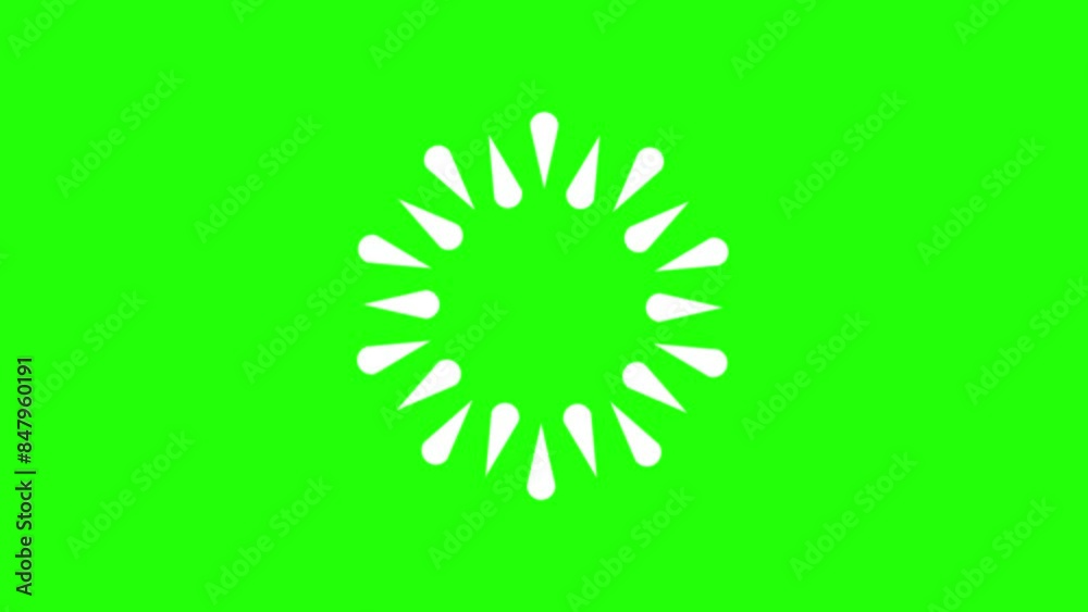 Motion Graphics Elements With Green Screen Elements. Circle Pop-Up ...