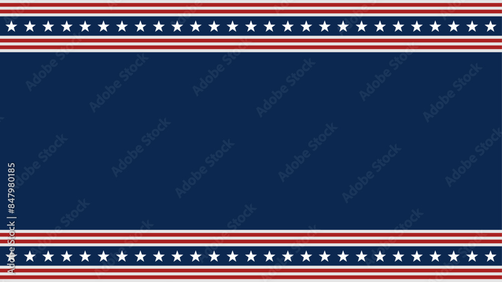 American flag template background with copy space. USA background ...