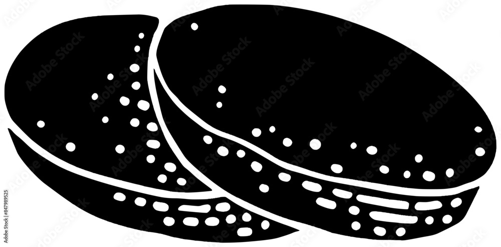 cassava illustration food silhouette tropical logo tapioca icon root ...