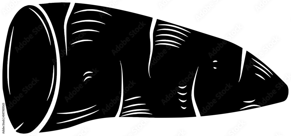 cassava illustration food silhouette tropical logo tapioca icon root ...