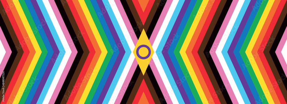 Intersex Progress Pride flag. New LGBTQ Pride Flag. New Updated ...