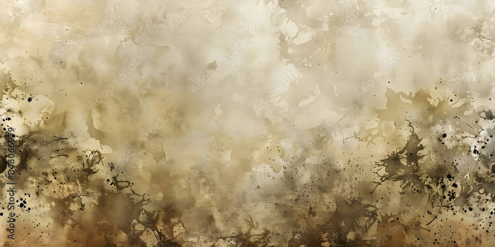 Vintage distressed parchment background with elegant beige color and ...