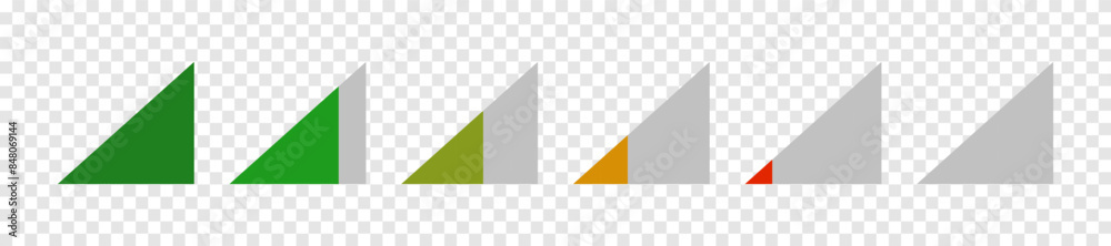 Set of communication signal strength icons. Cellular reception symbols ...