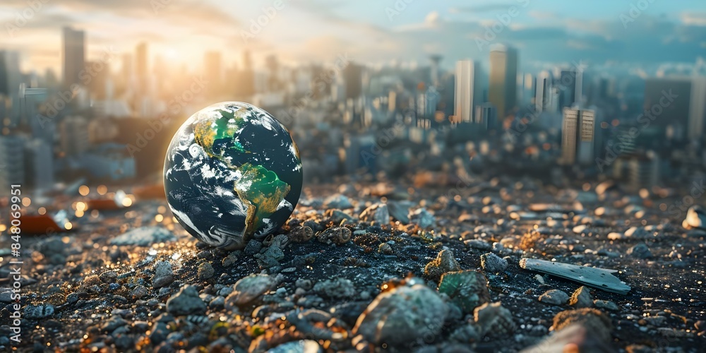 Earths overpopulation crowded cities pollution lack of resources urging ...