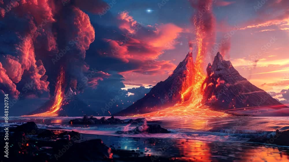 Igneous Imperium: A Visually Striking Representation of a Volcanic ...