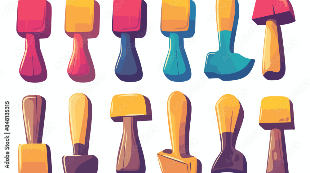 Stamp chop icon. Clipart image isolated on white ba เวกเตอร์สต็อก ...