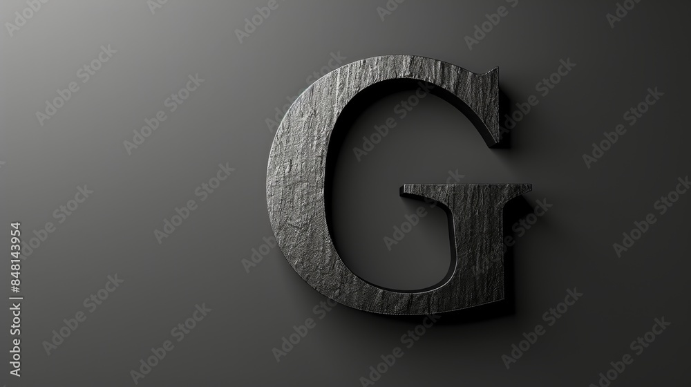 Develop a monochrome photography logo with a bold G lettermark in a ...