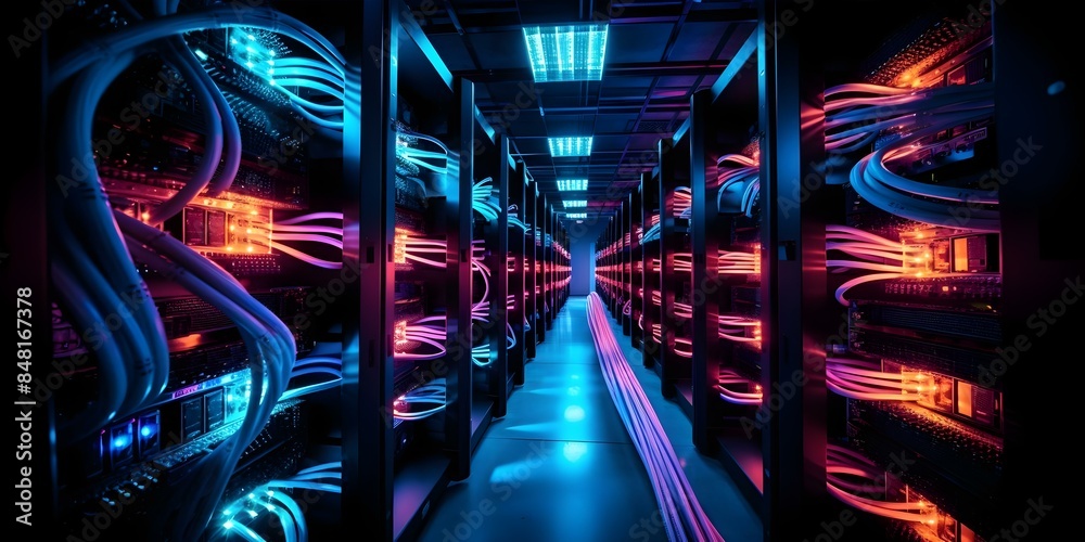 Operating High-Performance Data Center Network Devices. Concept Data Center Networking, Network ...