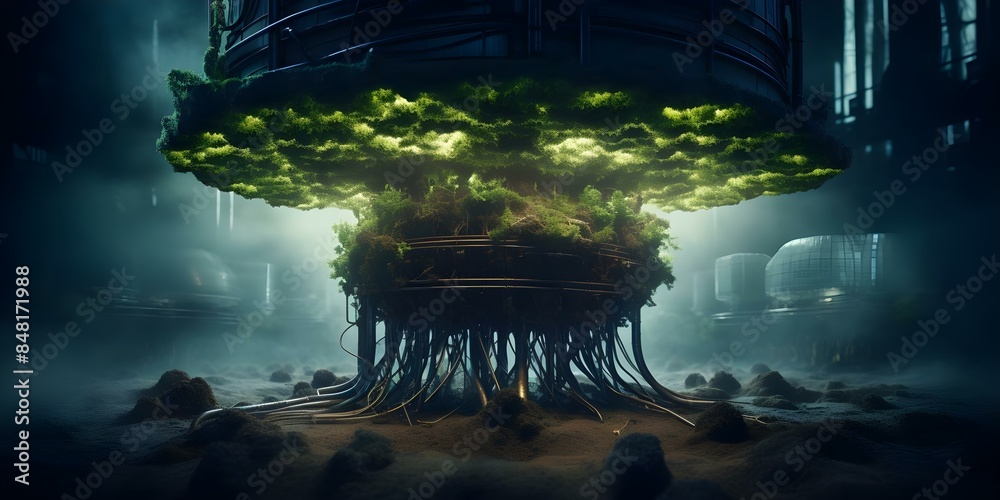 Illustration of Carbon Sequestration Technology for Underground Capture ...