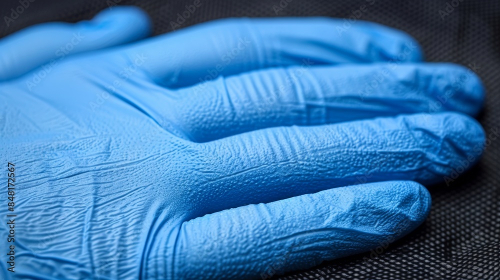 Using disposable gloves Illustrate individuals wearing disposable ...