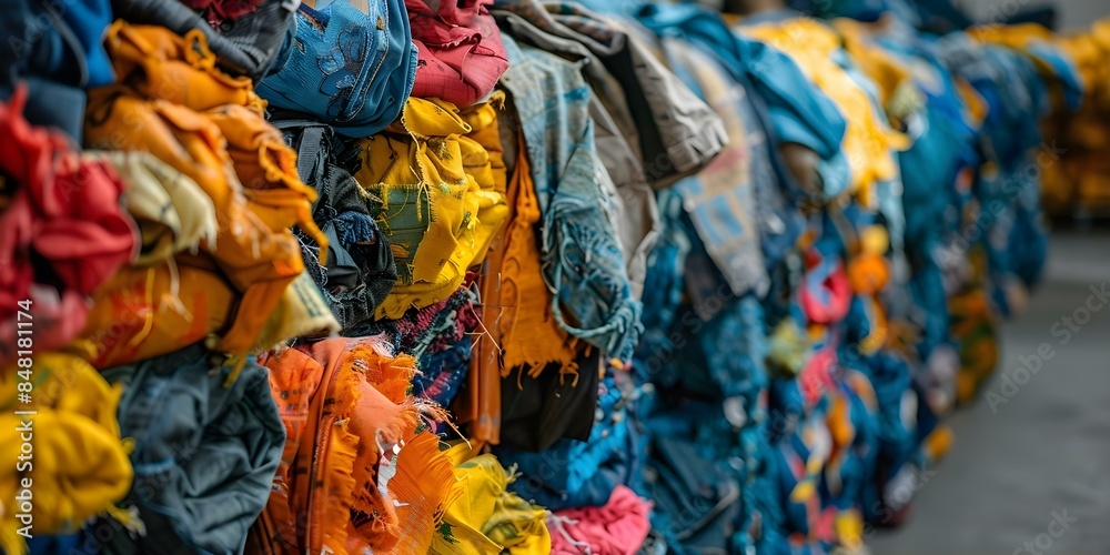 Repurposing Textiles for Fast Fashion Recycling and Reusing Materials. Concept Fashion ...