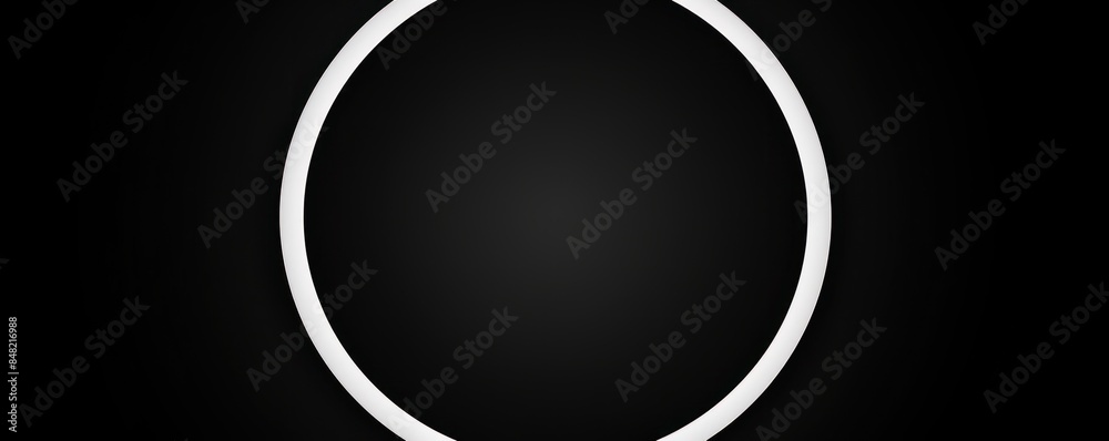 White empty blank area circle on background, pixel-perfect simple, flat ...