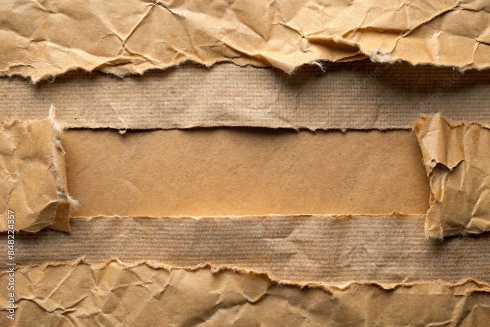 Foto de Ripped, torn and spray-painted masking tape textures on brown ...