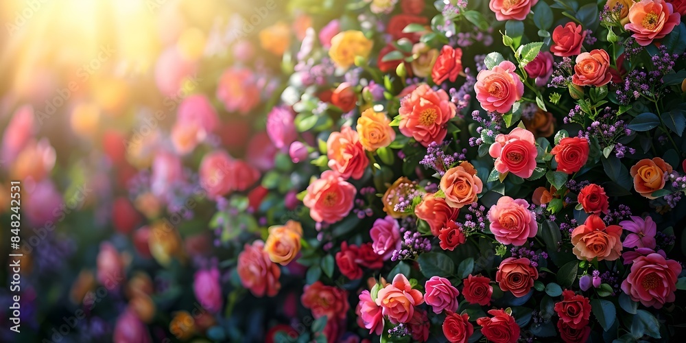 Memorial Urn Wall Honoring Loved Ones with Flowers and Reflection in ...