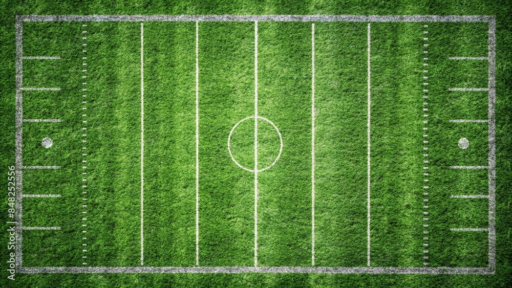 Green grass background with white lines of a football field , sports ...