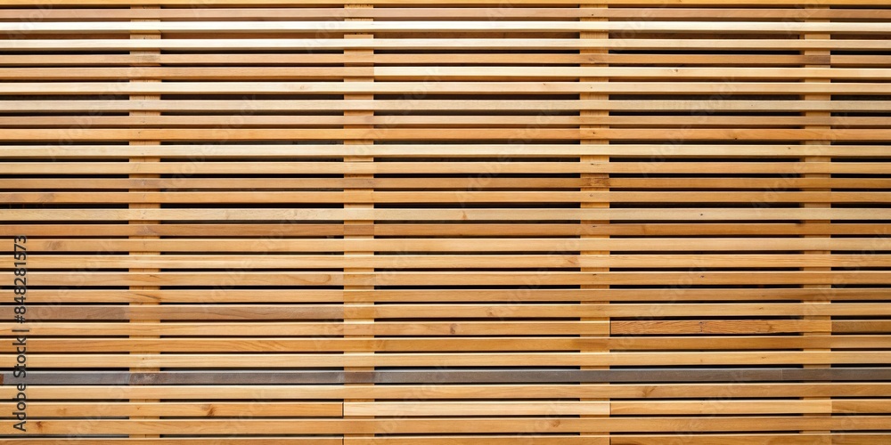 Maple wooden wall with horizontal slats for modern facade design ...