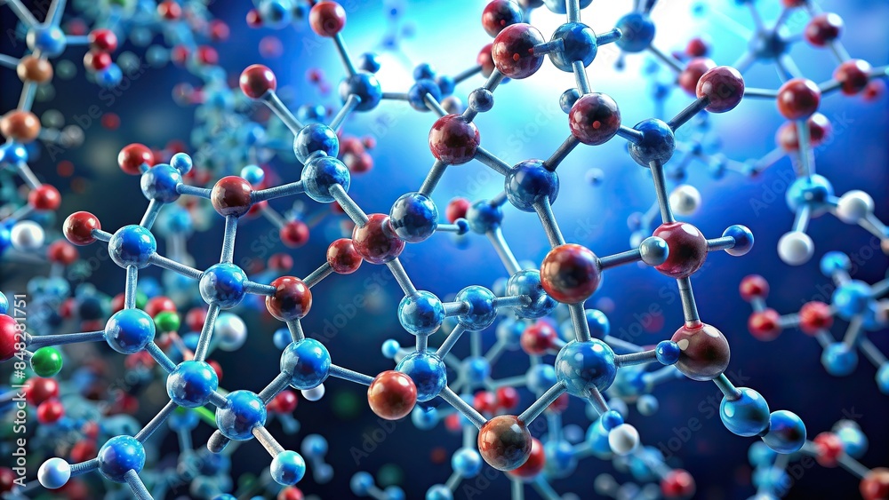 of a complex molecular structure in microbiology , molecule, molecular ...