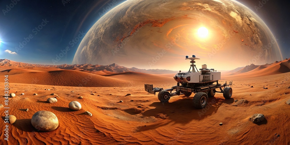 SpaceX rover exploring Mars in stunning 8K VR 360 panoramic view ...