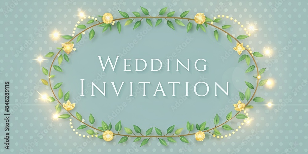 Modern animated wedding invitation design for online celebrations ...