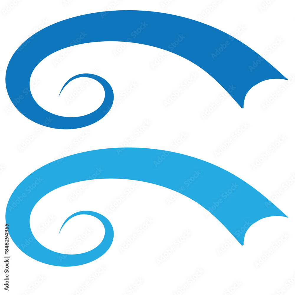 Typographic swash and swooshes tails. Retro swishes and swashes for ...