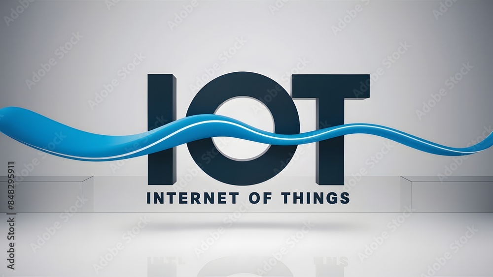 A stylized representation of the acronym 'IOT', which stands for ...