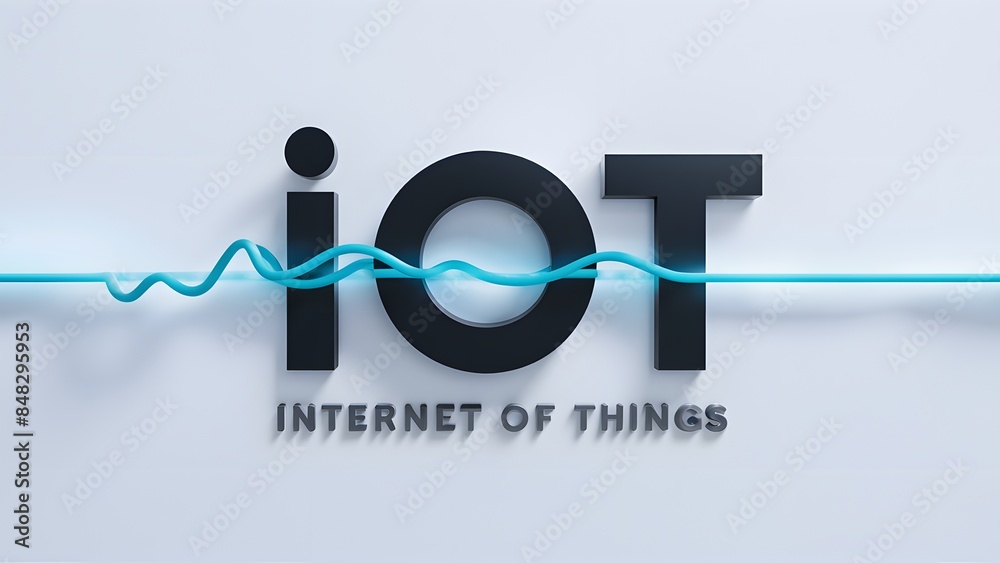 A stylized representation of the acronym 'IOT', which stands for ...