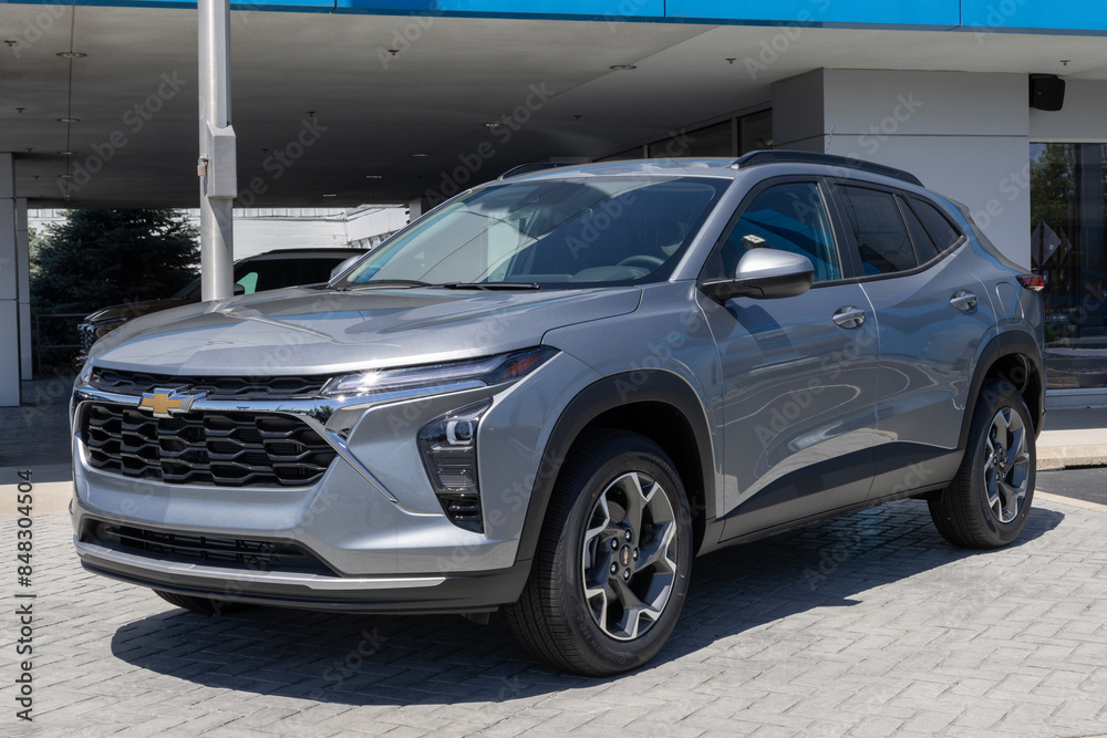 Chevrolet Trax 1LT display at a dealership. Chevy offers the Trax with ...
