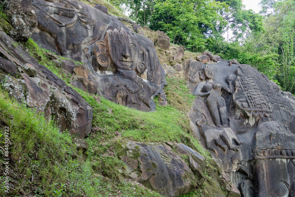 Unakoti a hindu archaeological site of bas relief structures from the ...