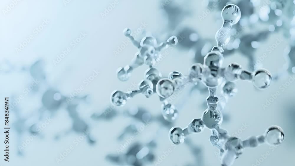Chemical 3d molecule, molecular structure of simple saccharide on light ...