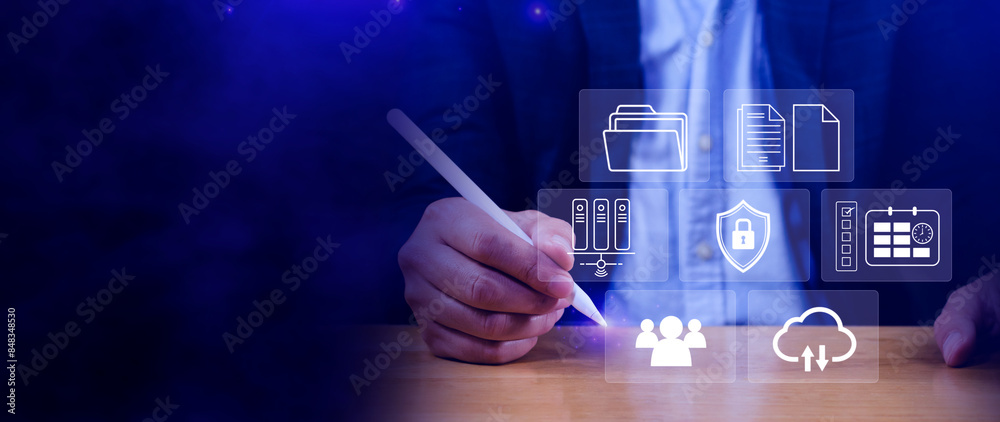 Document Management System DMS for document management concept online ...