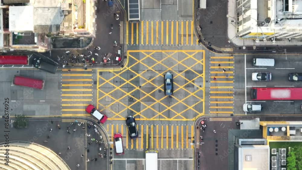 Car traffic transport on road, pedestrian people walk cross zebra ...