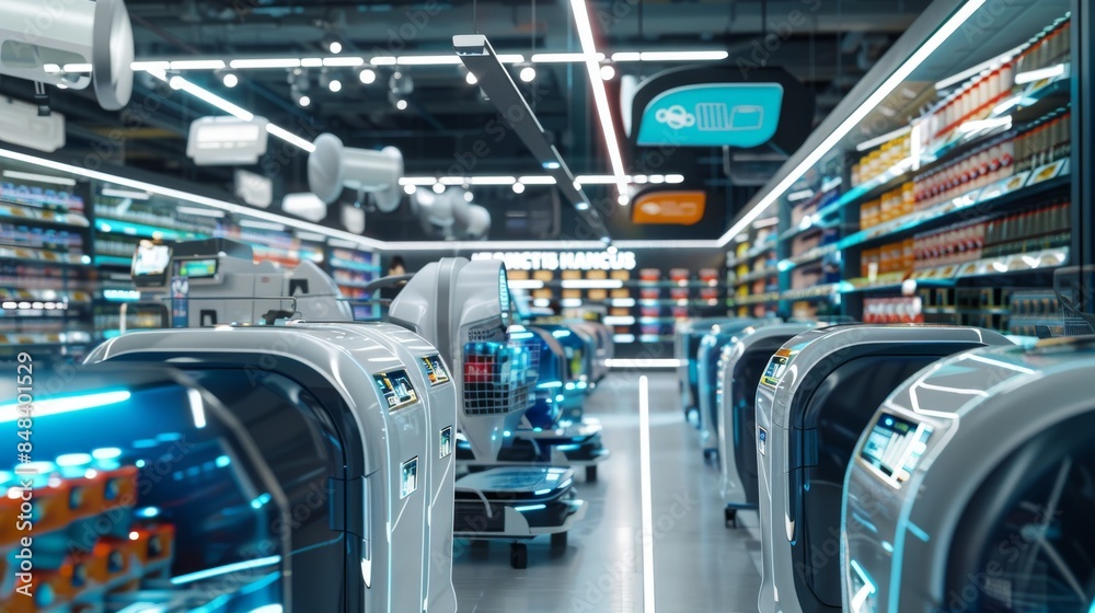 Create a futuristic, cashier-less store with automated checkouts, AI ... Create a futuristic, cashier-less store with automated checkouts, AI ...