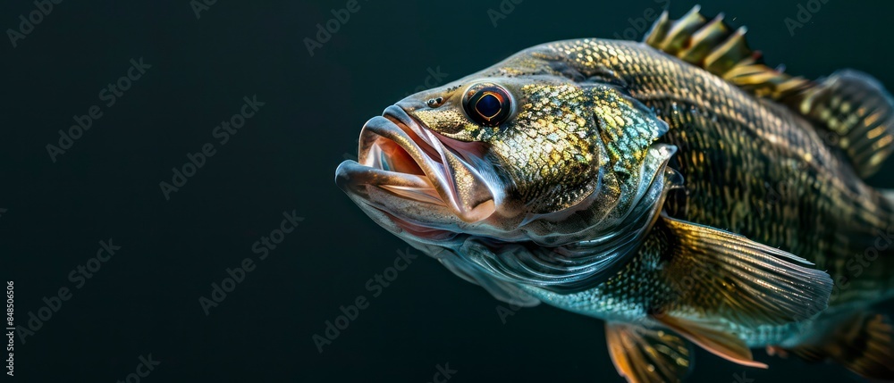 Bass fish known for its size and sporting value, found in lakes and ...