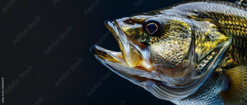 Bass fish known for its size and sporting value, found in lakes and ...